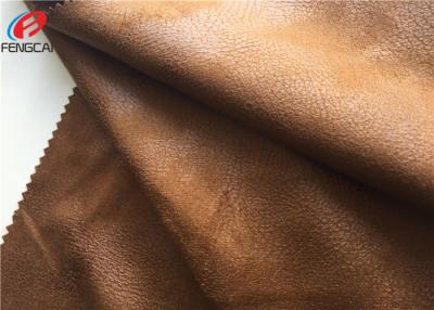 China Super Soft Brushed Microfiber Suede Upholstery Fabric 120GSM 150CM Width for Sofa Bronzing Finish for sale