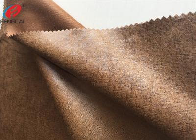 China 100% Polyester Bronzing Embossed Micro Suede Fabric 120 GSM 150CM Width for Upholstery and Furniture for sale