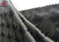 China Knitted Faux Micro Suede Polyester Fabric Embossed Home Textile Material For Upholstery for sale