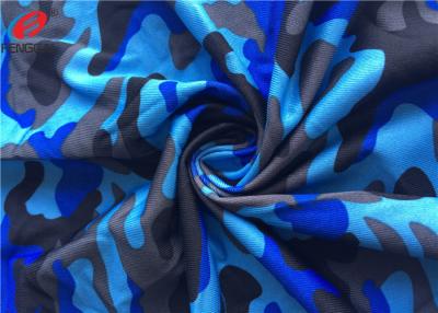 China 4 Way Stretch Polyester Spandex Printed Fabric 90% Polyester 10% Spandex 160cm Width for Sportswear for sale