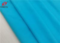China Blue Warp Knitted Nylon Spandex Fabric 87% Nylon 13% Spandex 58-60 Inch Width Four Way Stretch Swimwear Fabric for sale