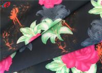 China Customized Flower Printing 87 Polyester 13 Spandex Fabric , Swimwear Fabric for sale