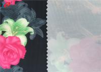 China Customized Flower Printing 87 Polyester 13 Spandex Fabric , Swimwear Fabric for sale