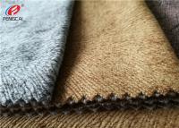 China Microfiber Sofa Velvet Upholstery Fabric 100 Polyester Embossed Burnout for sale