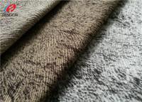 China Microfiber Sofa Velvet Upholstery Fabric 100 Polyester Embossed Burnout for sale