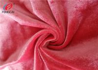 China Solid Colors 95% Polyester 5% Spandex Velvet Fabric Ice Crushed Korean Velvet 60 Inch Width for sale