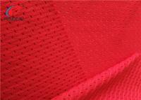 China 100% Polyester Mesh Fabric 130 GSM 170cm Red Sports Lining for Clothing for sale