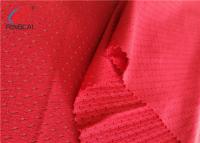China 100% Polyester Mesh Fabric 130 GSM 170cm Red Sports Lining for Clothing for sale