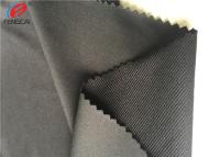 China 220 GSM Polyester Spandex Weft Knitted Twill Fabric for Suit 160 cm Width for sale