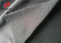China Waterproof Black Solid Color Twill Fabric 90 Polyester 10 Spandex 220 GSM for Garment for sale