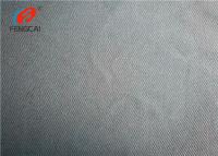 China Waterproof Black Solid Color Twill Fabric 90 Polyester 10 Spandex 220 GSM for Garment for sale