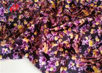 China 4 Way Stretch Burnout Velvet Fabric 95% Polyester 5% Spandex 150cm Width for Garment for sale
