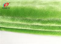 China Green Micro Velvet Upholstery Fabric 60 Inch Wide 100% Polyester 180-250 GSM for sale
