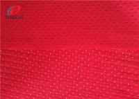 China 100% Polyester Mesh Fabric 130 GSM 170cm Red Sports Lining for Clothing for sale