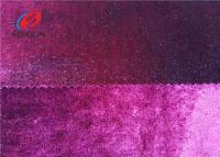 China Solid Color Brushed KS Velvet Polyester Velvet Fabric 75D 32G for Garment Home Textile for sale