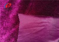 China Solid Color Brushed KS Velvet Polyester Velvet Fabric 75D 32G for Garment Home Textile for sale