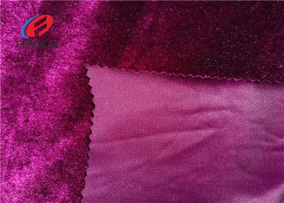 China Solid Color Brushed KS Velvet Polyester Velvet Fabric 75D 32G for Garment Home Textile for sale