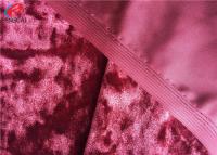 China 95% Polyester 5% Spandex Velvet Fabric 255GSM 64 Inch for Skirt Garment Upholstery for sale
