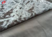 China Korea Ice Spandex Velvet Fabric 280 GSM 165cm Width for Upholstery and Garments for sale
