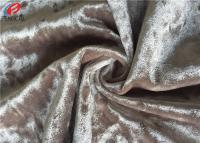 China Korea Ice Spandex Velvet Fabric 280 GSM 165cm Width for Upholstery and Garments for sale