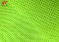 China Breathable Effect Mesh Fabric Green Fluorescent  Material Fabric For Safety Cloths for sale