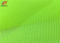 China Breathable Effect Mesh Fabric Green Fluorescent  Material Fabric For Safety Cloths for sale