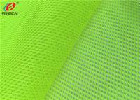 China Breathable Effect Mesh Fabric Green Fluorescent  Material Fabric For Safety Cloths for sale