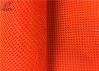 China Safety Vest Mesh Knitted Fabric Polyester Fluorescent Material Fabric for sale
