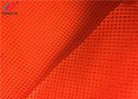 China Safety Vest Mesh Knitted Fabric Polyester Fluorescent Material Fabric for sale