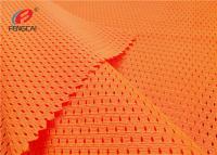 China Orange Fluorescent Safety Vest Fabric 100% Polyester 160cm Width for Police for sale