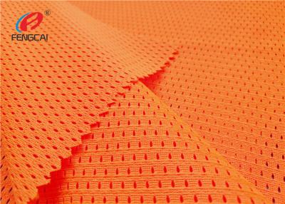 China Orange Fluorescent Safety Vest Fabric 100% Polyester 160cm Width for Police for sale