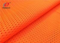 China Orange Fluorescent Safety Vest Fabric 100% Polyester 160cm Width for Police for sale