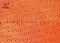 China Orange Fluorescent Safety Vest Fabric 100% Polyester 160cm Width for Police for sale