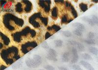 China Leopard Printed Micro Velboa Polyester Velvet Fabric For Upholstery , Eco - Friendly for sale