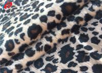 China 100% Polyester Velvet Fabric 175cm Width 220GSM with Animal Print - Multiple Pile Heights 0.5-5.0mm for sale