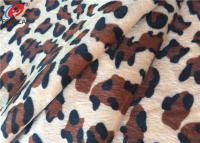 China Animal Printed Polyester Velvet Fabric 200gsm 175cm Width for Upholstery and Home Textiles for sale