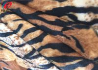 China Plain Dyed Polyester Velvet Fabric 150cm 210GSM Animal Print for Upholstery for sale