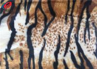 China Plain Dyed Polyester Velvet Fabric 150cm 210GSM Animal Print for Upholstery for sale