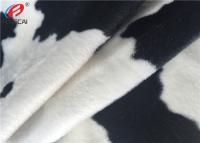 China Faux Fur Animal Print Velvet Fabric 100% Polyester 200gsm 1.55m Width Home Textile for sale
