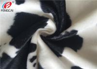 China Faux Fur Animal Print Velvet Fabric 100% Polyester 200gsm 1.55m Width Home Textile for sale