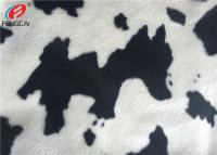 China Faux Fur Animal Print Velvet Fabric 100% Polyester 200gsm 1.55m Width Home Textile for sale