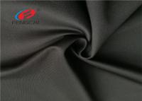 China 280 GSM Black Scuba Crepe Fabric 4 Way Stretch Polyester Spandex Knit 160 cm for sale