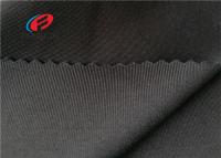 China 280 GSM Black Scuba Crepe Fabric 4 Way Stretch Polyester Spandex Knit 160 cm for sale