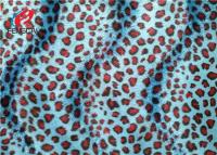 China Leopard Print Polyester Velvet Upholstery Fabric 220gsm 60in Velboa Velour Short Hair for sale