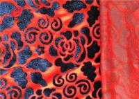 China Burnout Italian Velvet Spandex Fabric 220-300 GSM 155cm Width for Sofa Upholstery and Home Textiles for sale