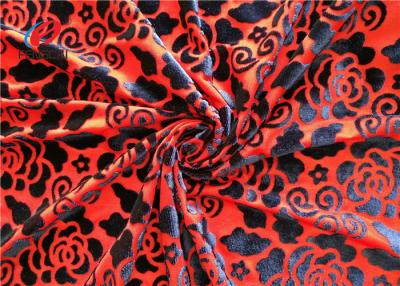 China Burnout Italian Velvet Spandex Fabric 220-300 GSM 155cm Width for Sofa Upholstery and Home Textiles for sale