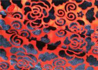 China Burnout Italian Velvet Spandex Fabric 220-300 GSM 155cm Width for Sofa Upholstery and Home Textiles for sale