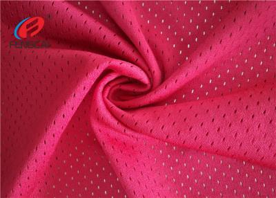 China 100% Polyester Dry Fit Mesh Fabric Breathable 155cm Width 60-120 GSM for T-Shirts for sale