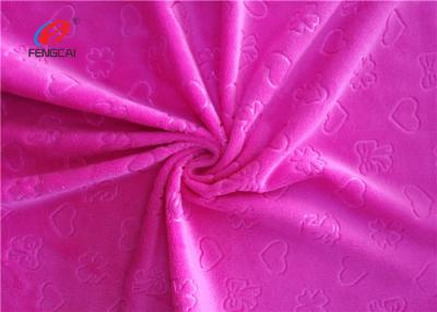 China 100% Polyester Velboa Micro Fabric Short Pile Plush Minky 150cm Width 200gsm for sale