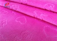 China 100% Polyester Velboa Micro Fabric Short Pile Plush Minky 150cm Width 200gsm for sale